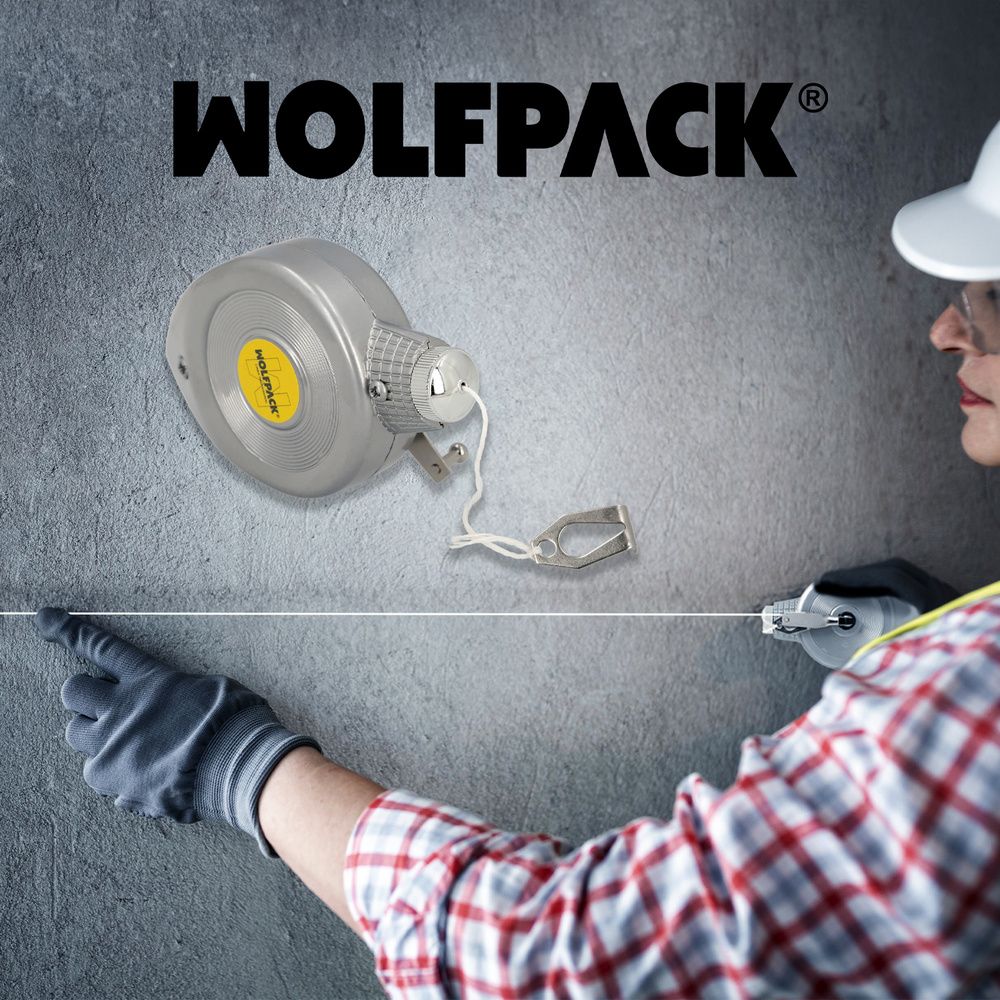 Tiralineas Aluminio Con Cuerda 30 Metros, Tiza Obra, Linea Obra Tiza ...