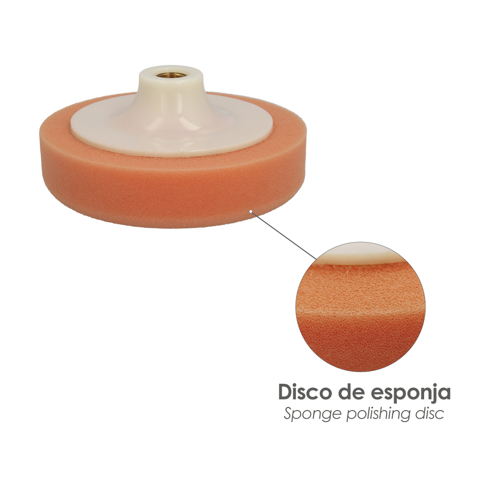 Disco Pulidor Esponja M-14 125mm. – Materiales Moris