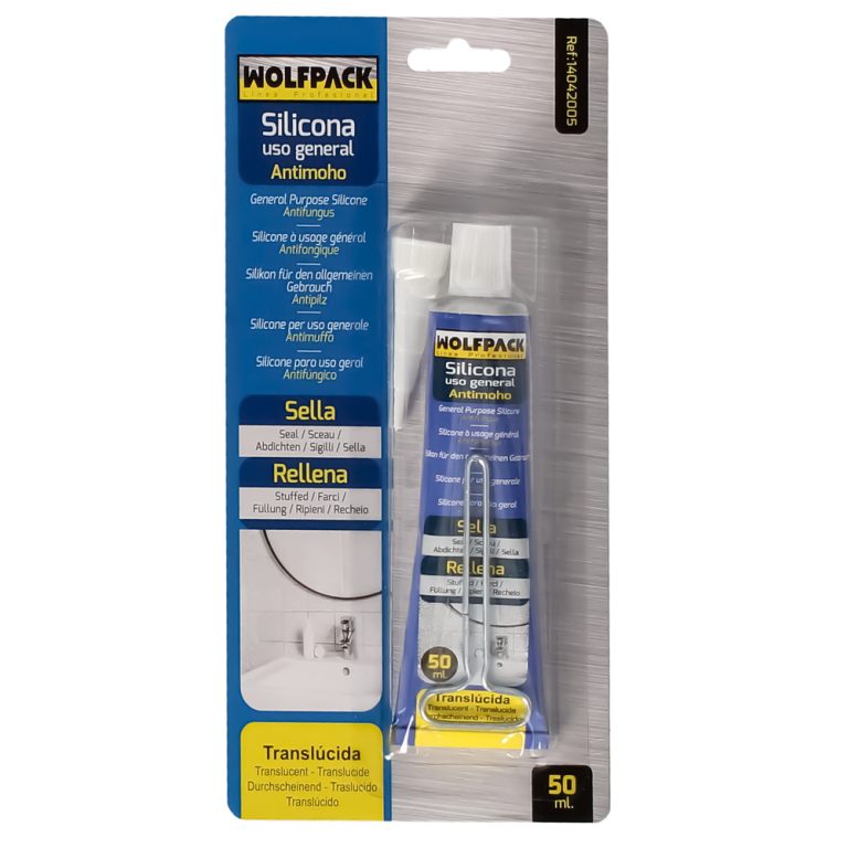 Silicona Acida Antimoho Tubo 50 cc. Transparente – Materiales Moris